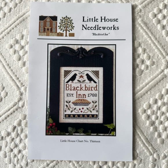 Office | Little House Needleworks Blackbird Inn Cross Stitchneedlepoint ...